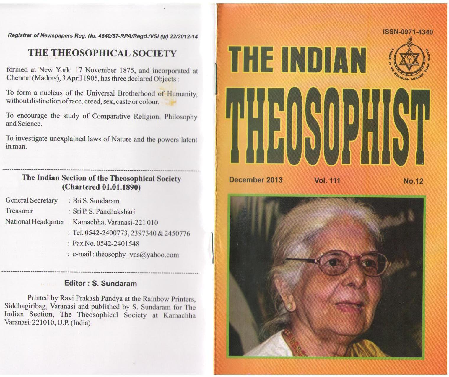 Magazine|Indian Section of Theosophical Society